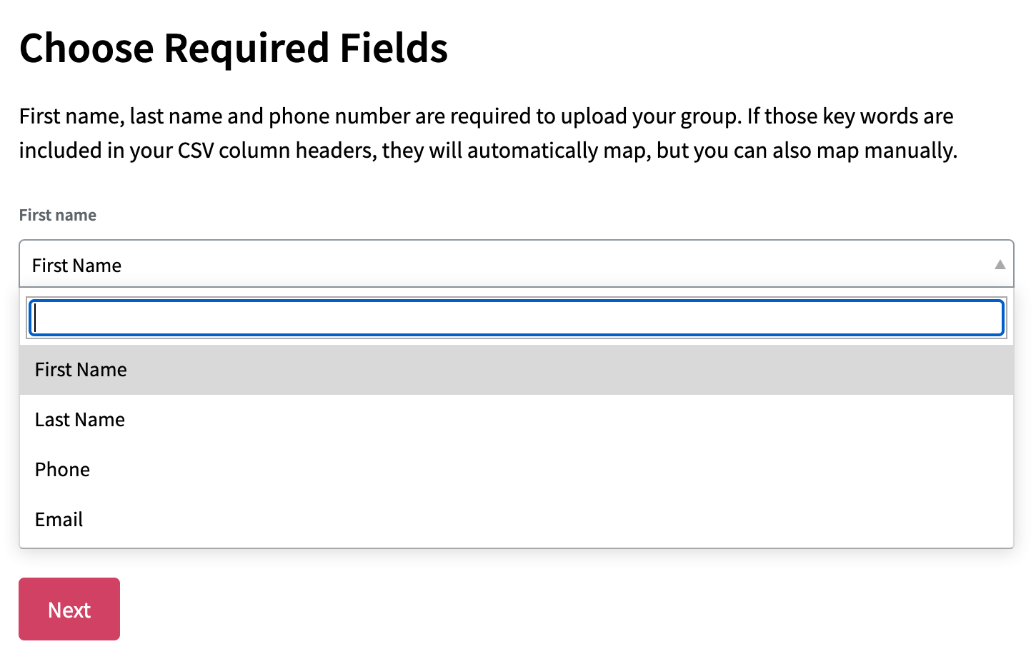 Required Fields : Help Center