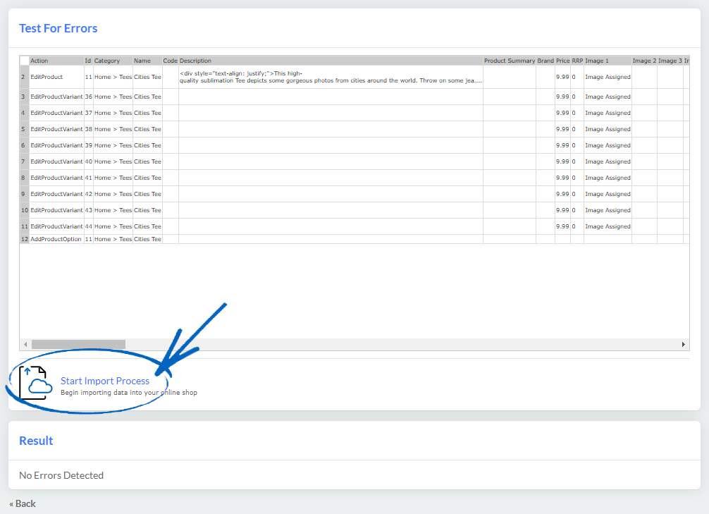 How to Add Product Options using a spreadsheet -Text Box : EKM