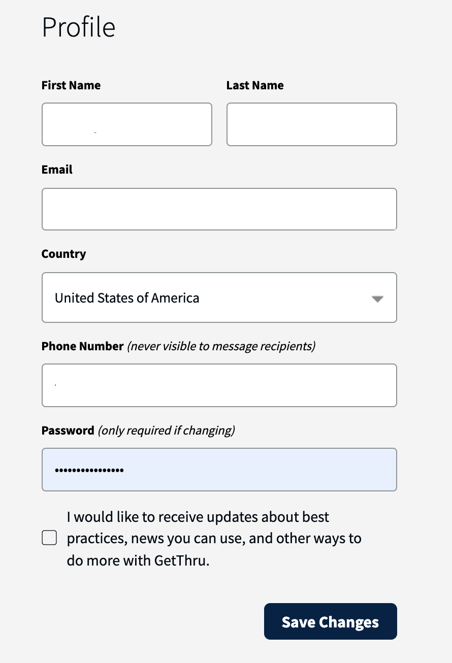 Editing Your User Profile : ThruTalk Help Center