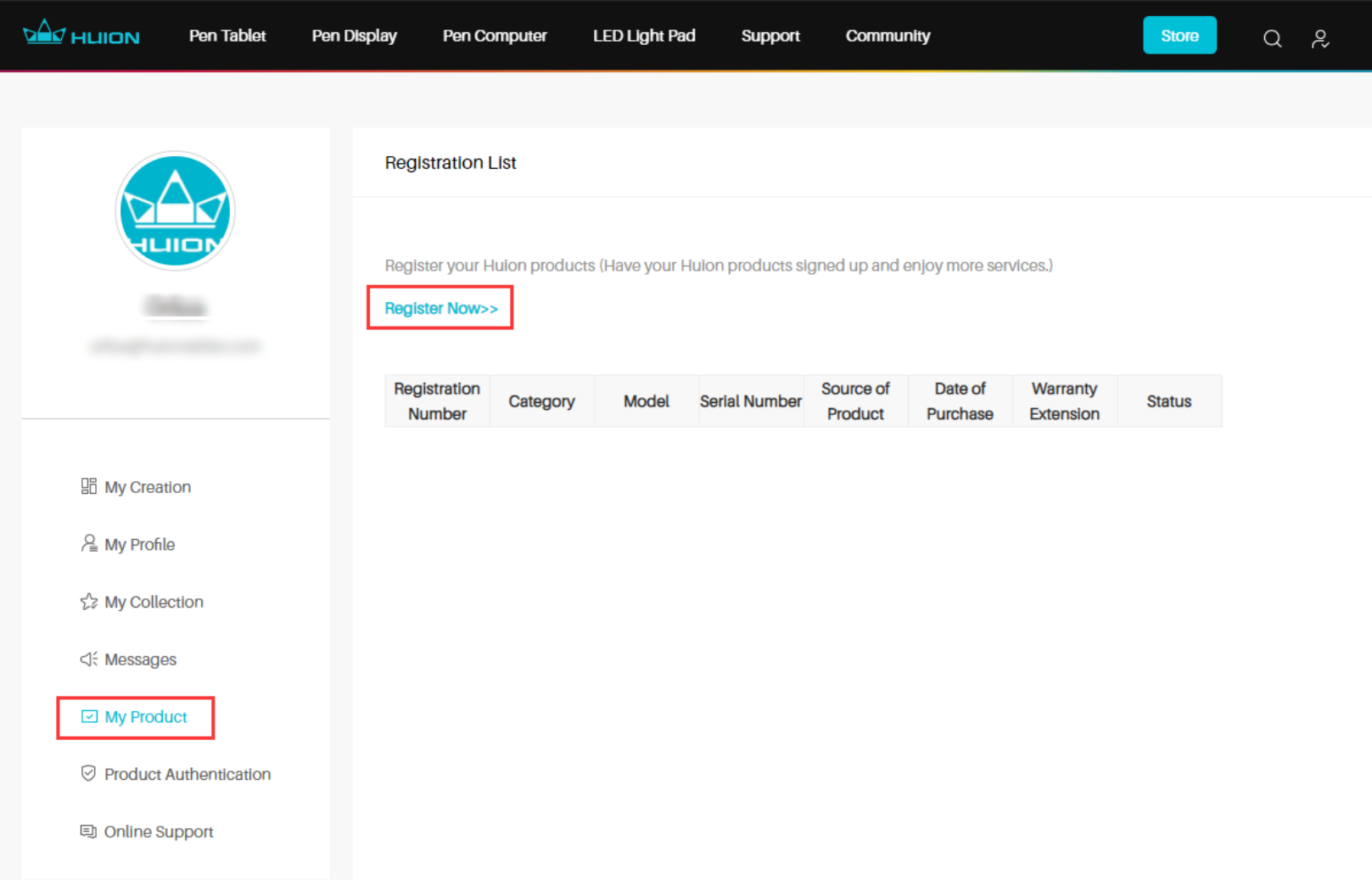 How Do I Register My Tablet? : HUION