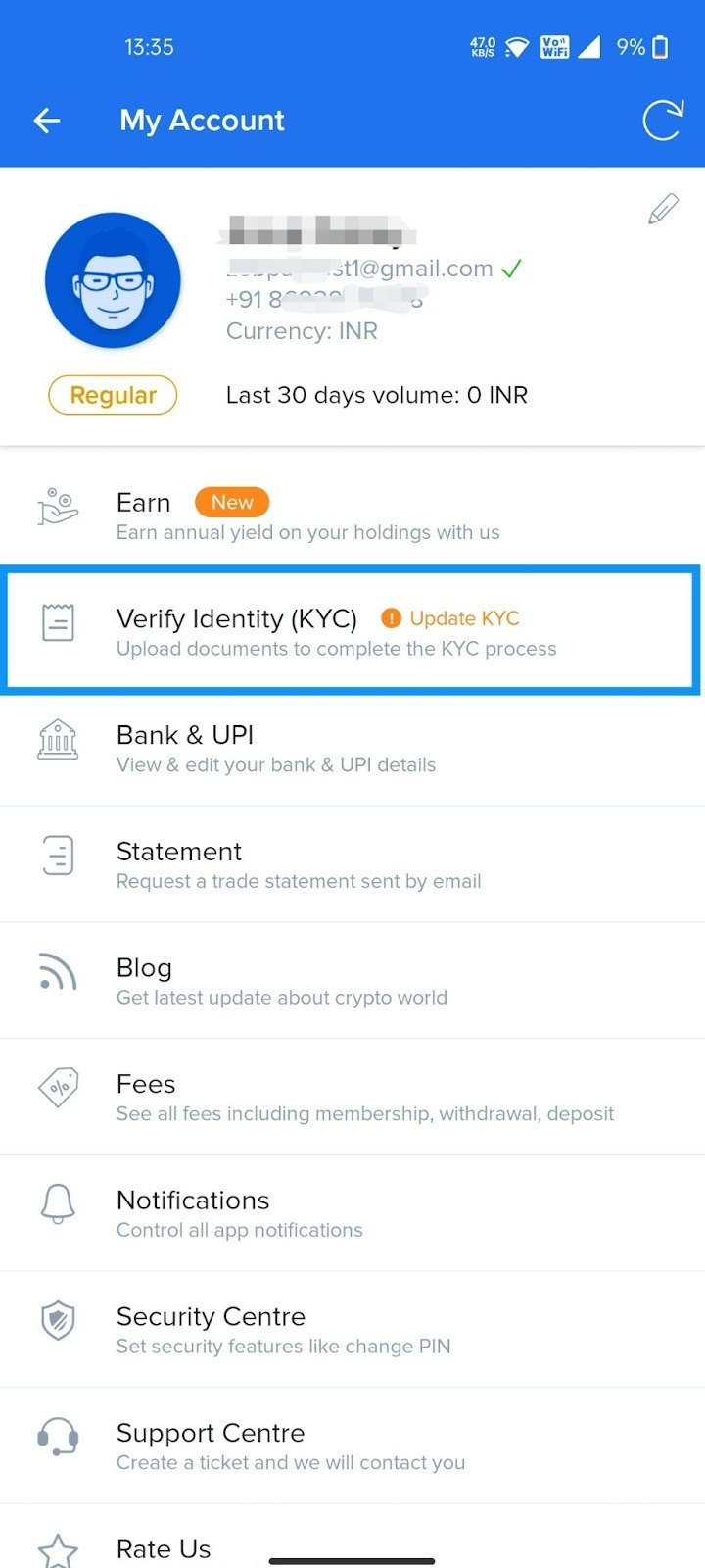 Signing up with us (India) : ZebPay