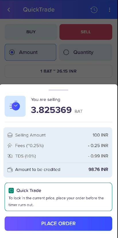 What is Quick Trade and How does it work? : ZebPay