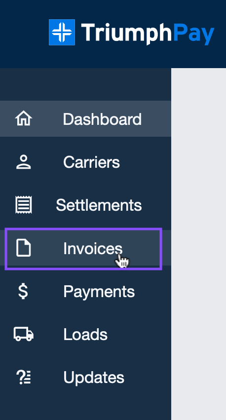 What is the payment status of my invoice with Triumphpay : TriumphPay