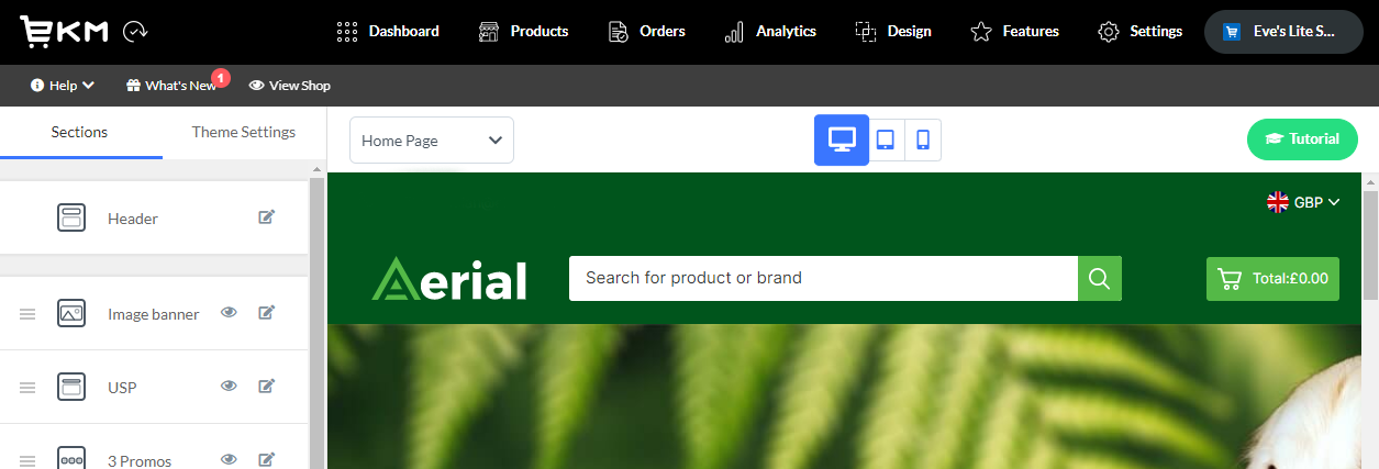Aerial Theme Support Guides : EKM