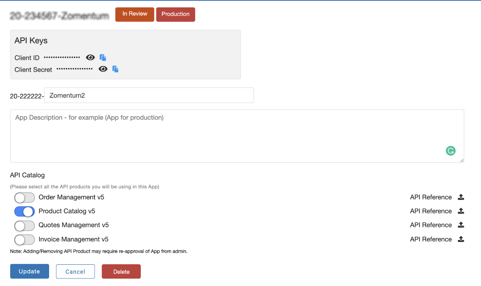Ingram Integration : Support