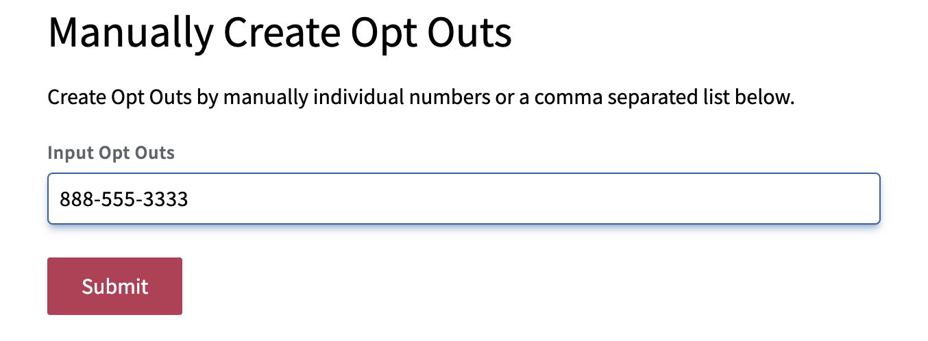 Opt Out Management : Help Center
