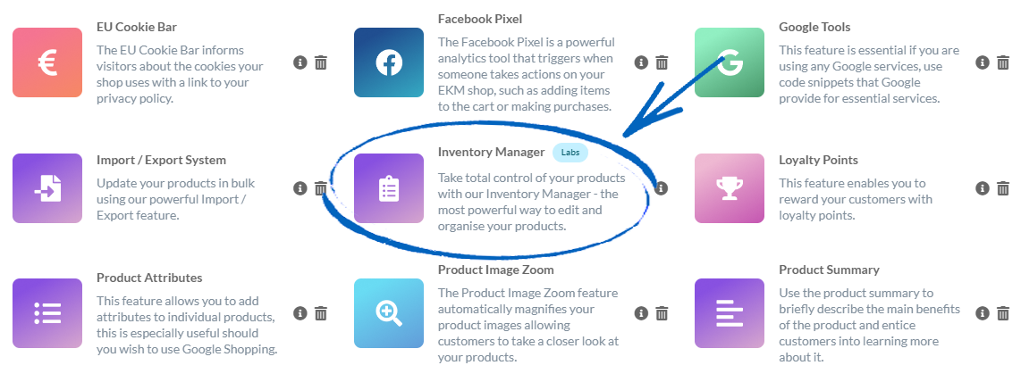 Managing your Stock using Inventory Manager : EKM