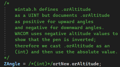 "Pen flip" switch option for buttons (Wintab) : HUION