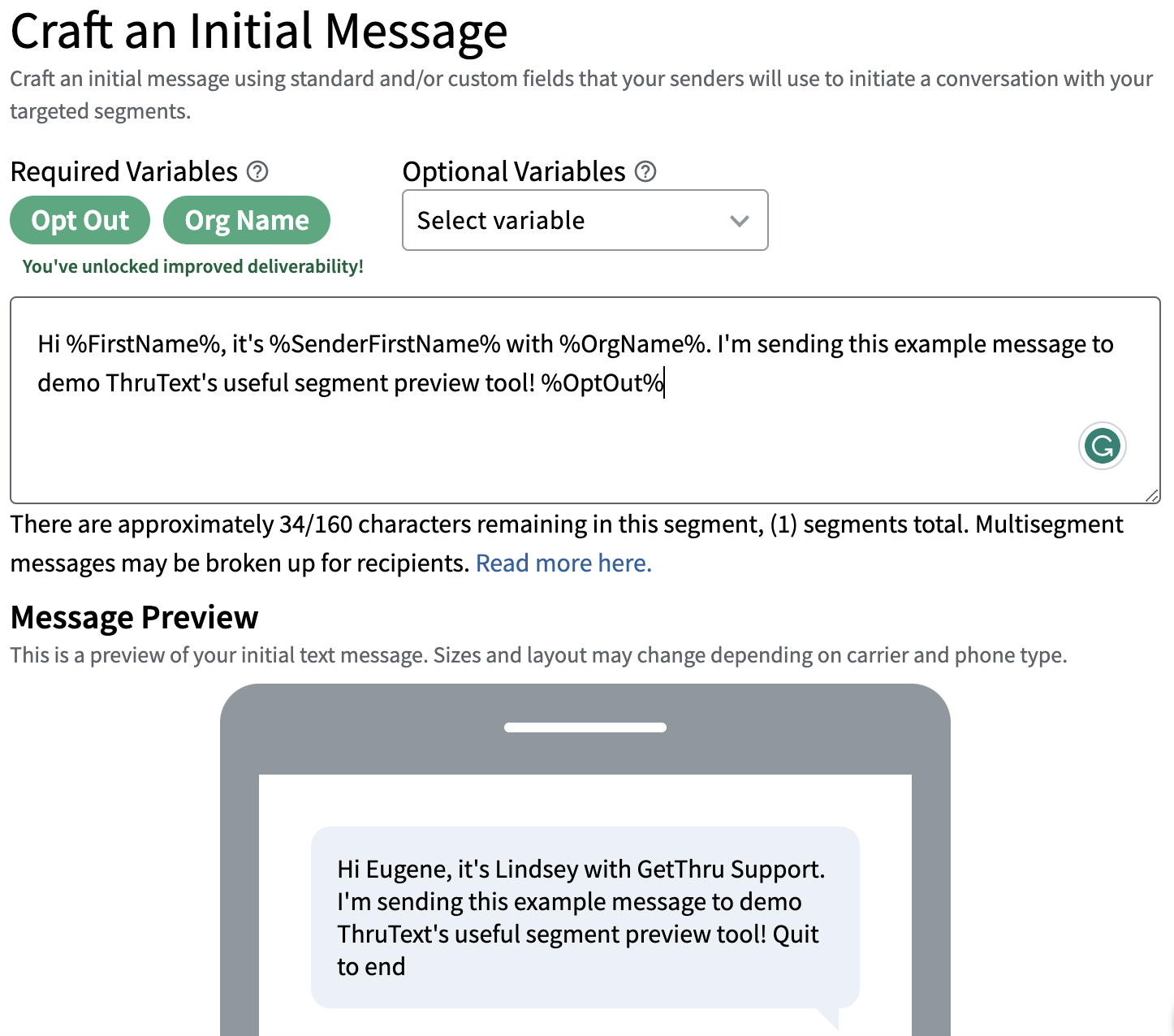 Text Message Segments : Help Center