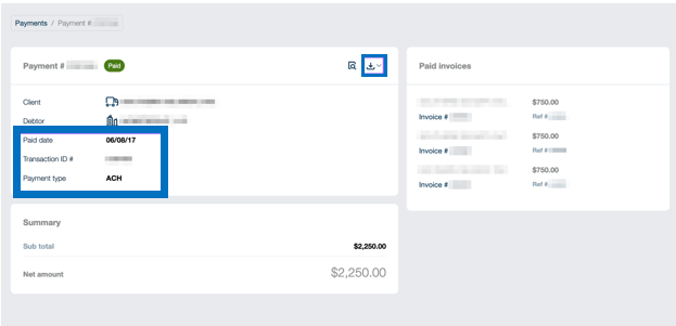 ¿Cuál es el Número de Cheque o Código ACH para una Factura Pagada ...