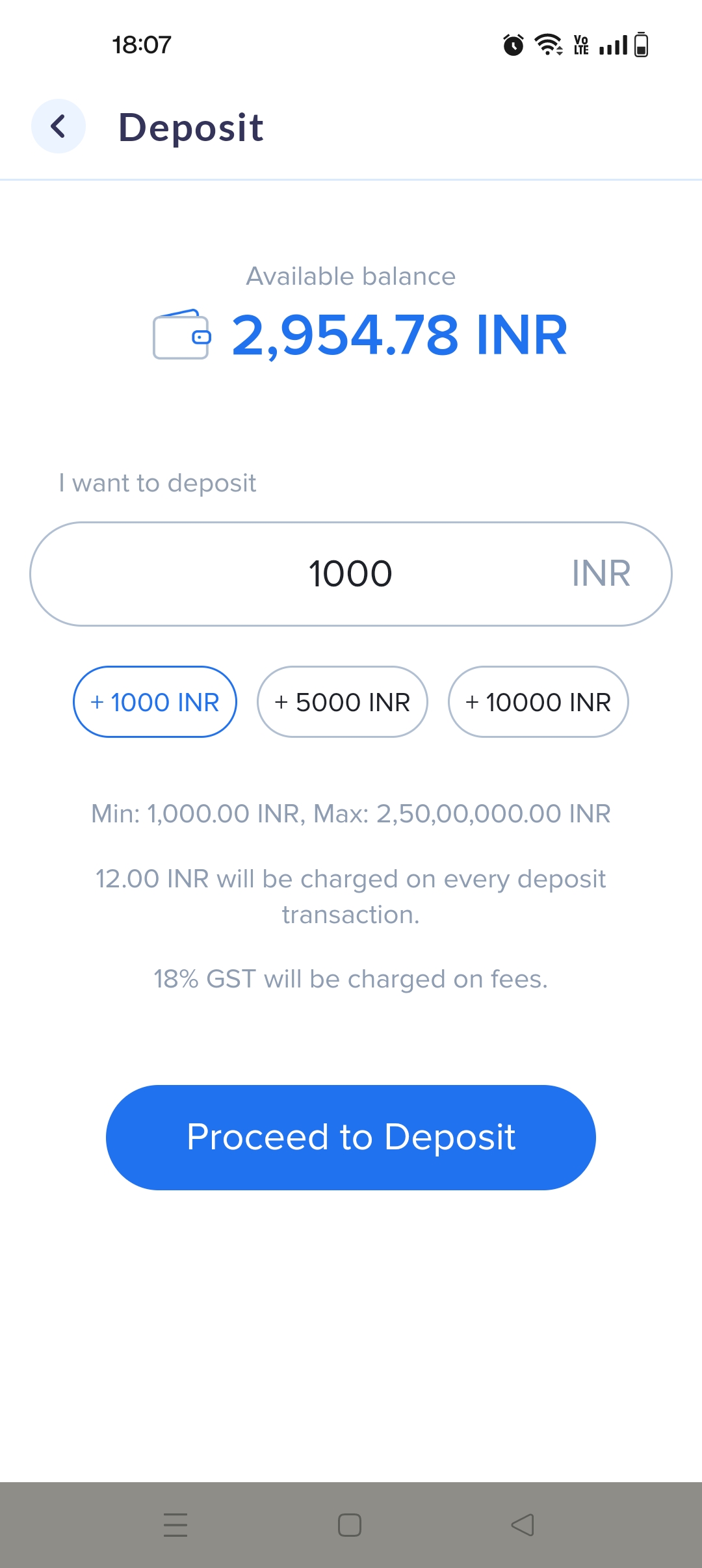 How to deposit fiat currency (India) : ZebPay