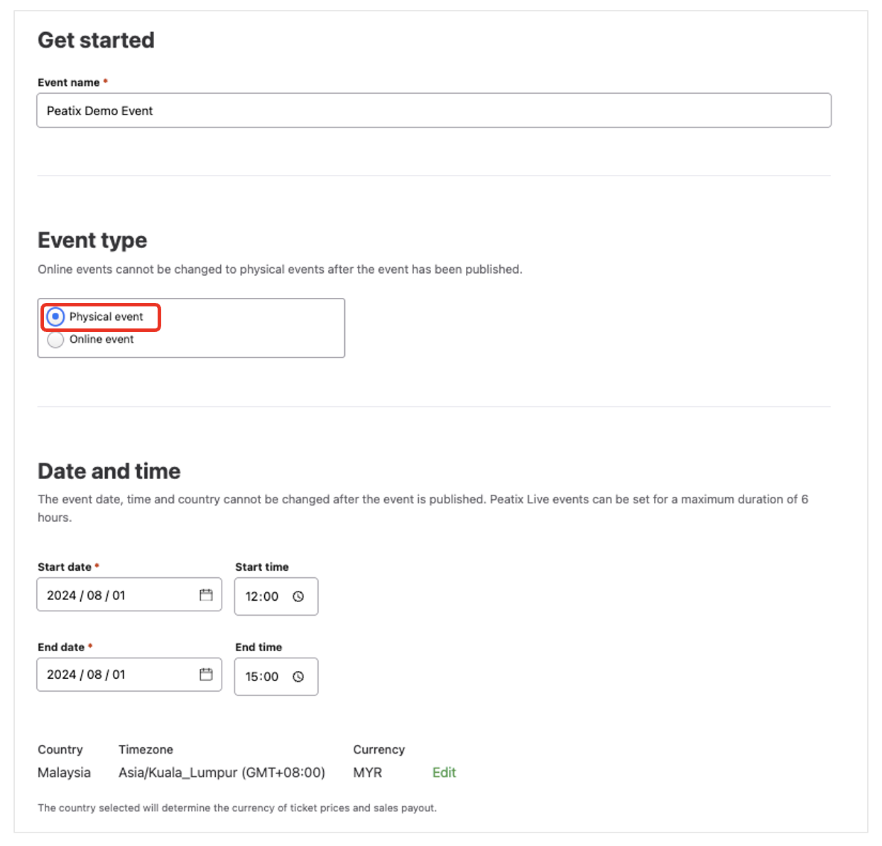 How to create a group/an event (Physical event) : Help organizer