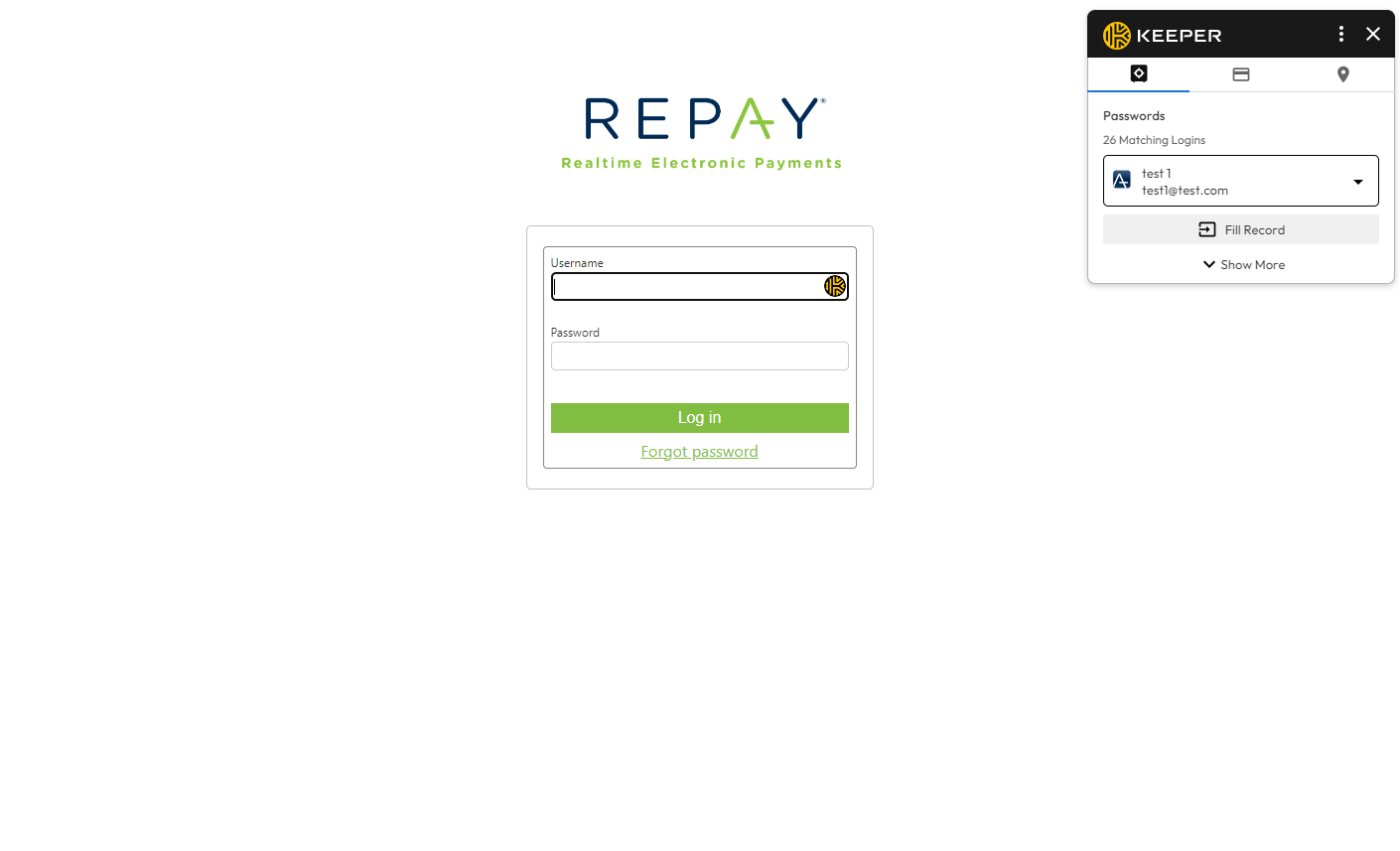 How to use Keeper to fill in your passwords : Check City Support