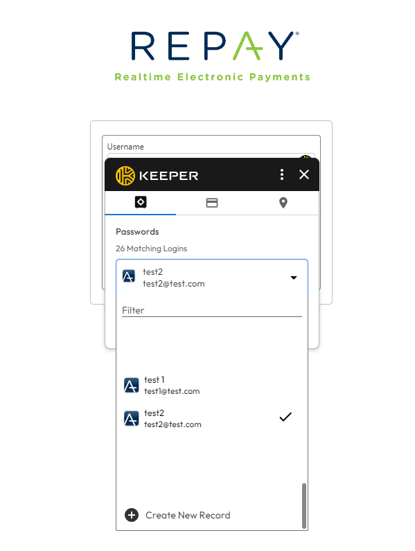 How to use Keeper to fill in your passwords : Check City Support