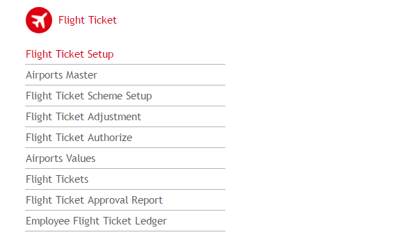 Flight Ticket Setup : gulfHR Support Portal