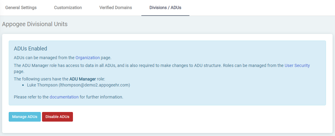 How to enable/disable ADUs? : Support
