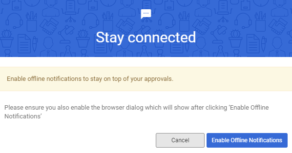 Offline Notifications : Support