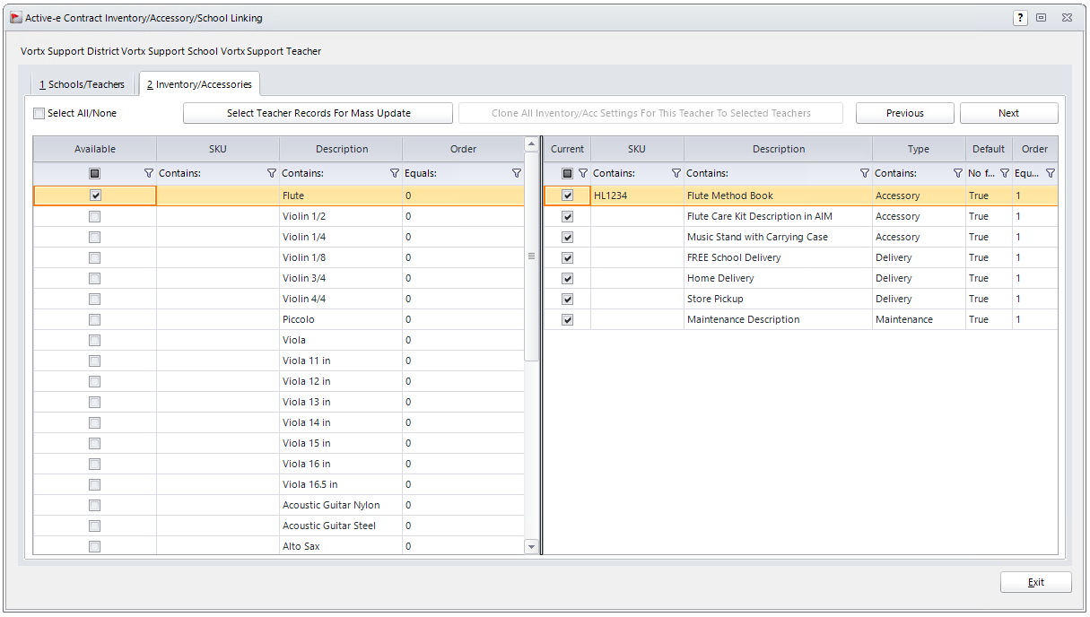 Set up Rental Contracts in AIM