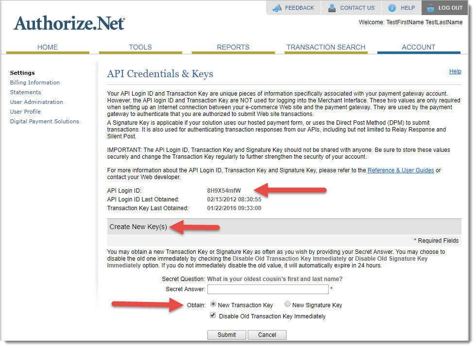 Authorize.Net with Accept.js (ecommerce only) : Client Care