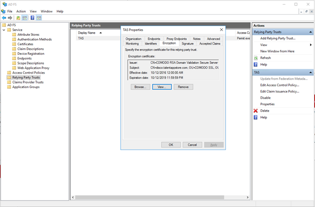 Configuring the SAML IdP with Active Directory Federation Service (ADFS ...