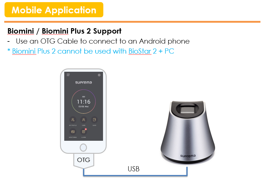 [Both BioStar] Biomini and Biomini Plus support : Technical Support