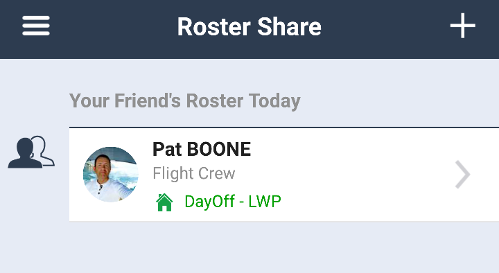 How to share my flight roster with colleagues : CrewLounge Online Support