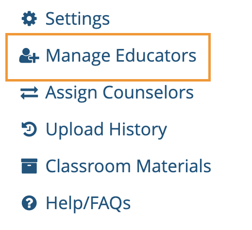 Creating educator accounts at your organization : Support