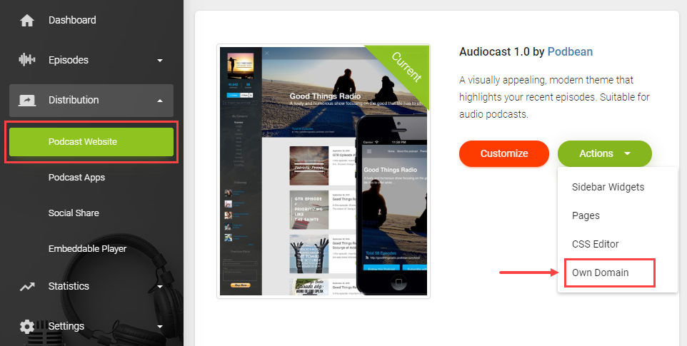 Setting My Own Domain in Podbean | Podbean Support