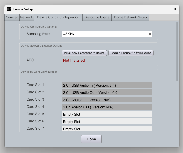 Activating an AEC license
