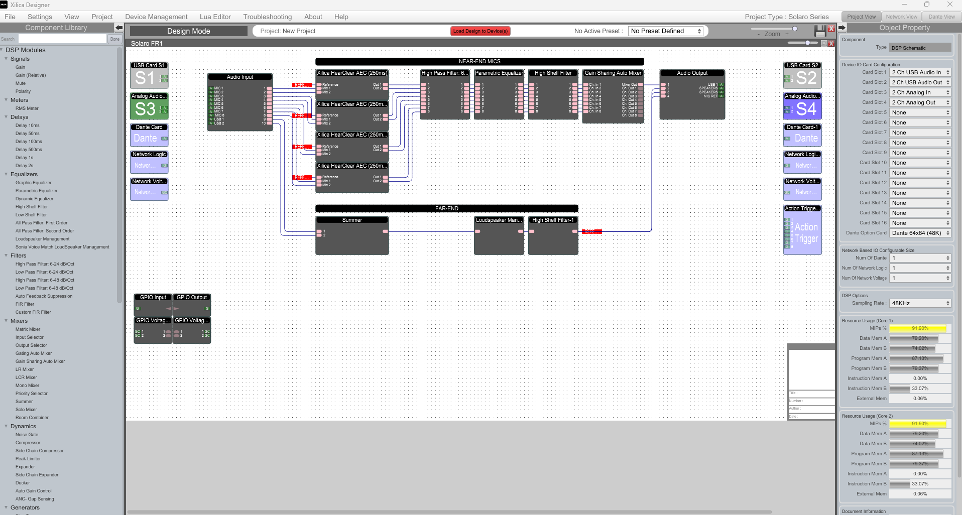 Creating a new project file