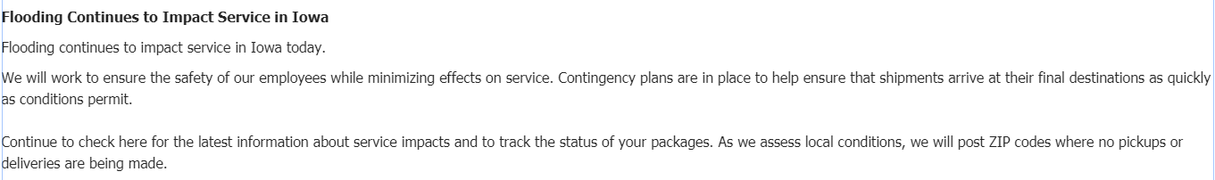What are UPS and FedEx Shipping Service Alerts? : Bargain Balloons