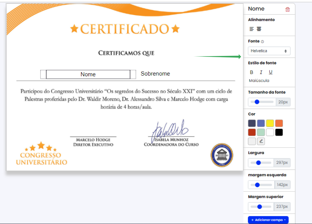 Como configurar um certificado : Digitevent tutorials