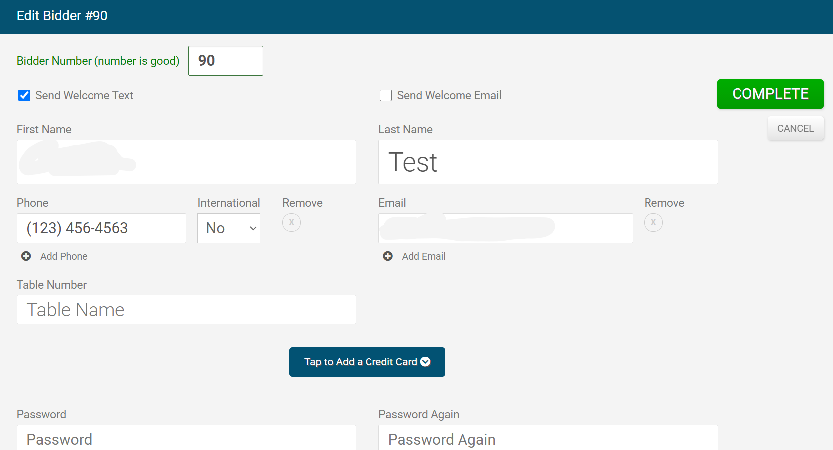 Check In Instructions