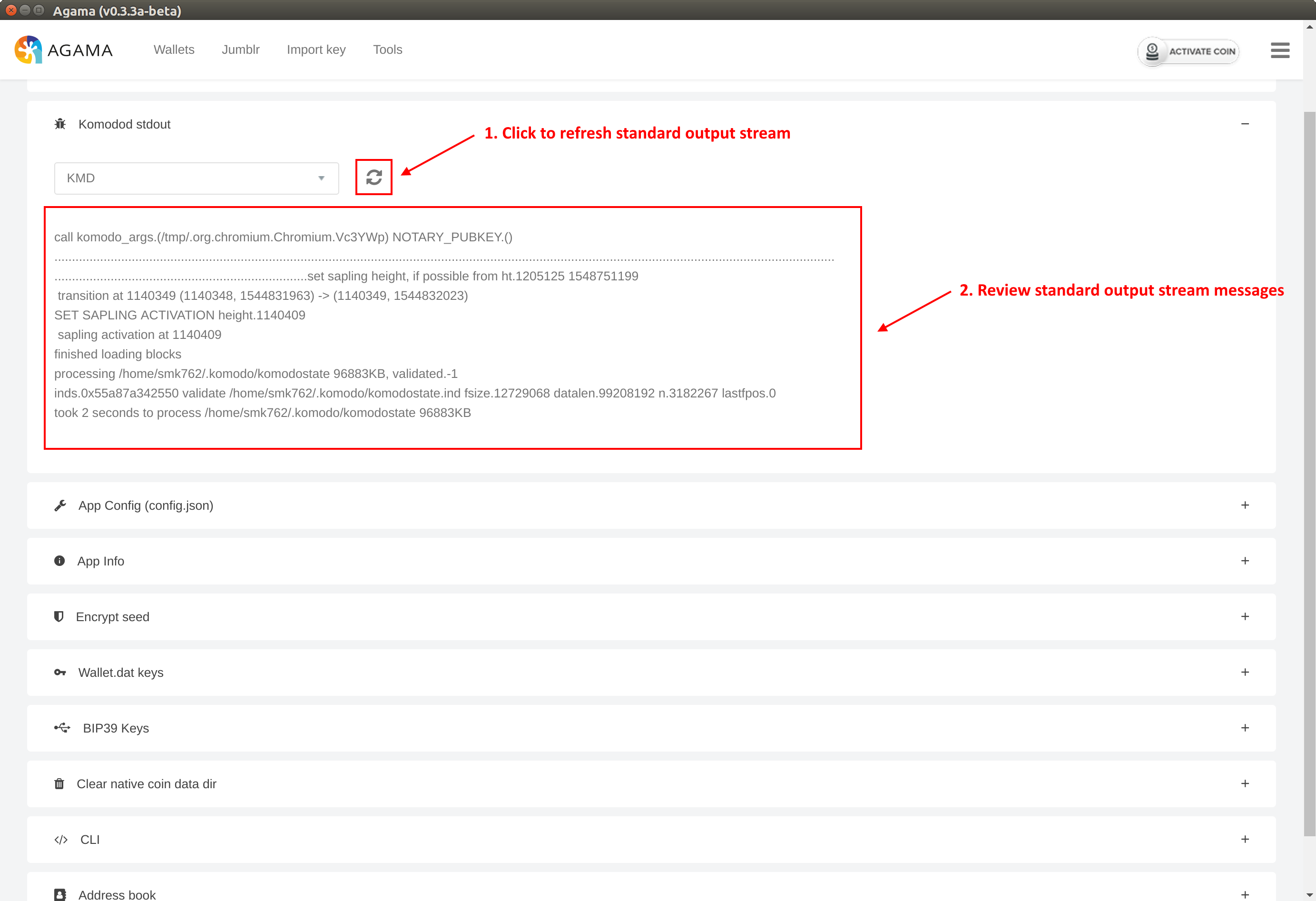 Agama Wallet Desktop : Komodo Platform | IUCN Water