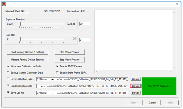 Static Defective Pixel Correction Wizard Manual : Pixelink Support