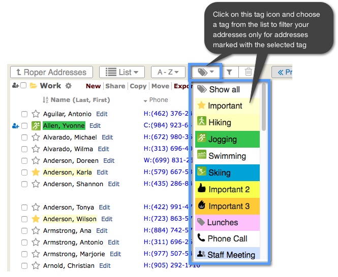 What are address tags? | Keep&Share Support : Support Portal