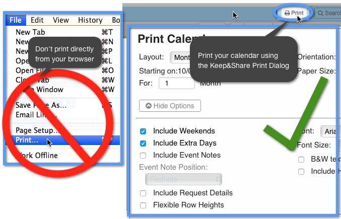 How do I remove unwanted items from my printout? | Keep&Share Support ...