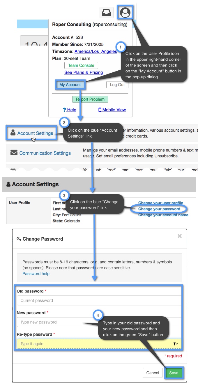 How can I change my account password? | Keep&Share Support : Support Portal