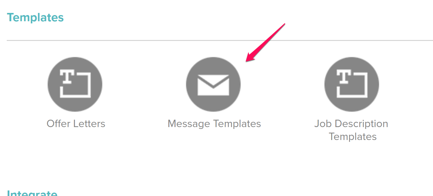 Message Templates: Creating or Editing Message Templates : Applicant ...