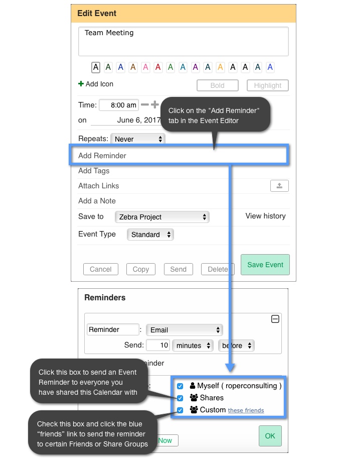 What is a Reminder? | Keep&Share Support : Support Portal