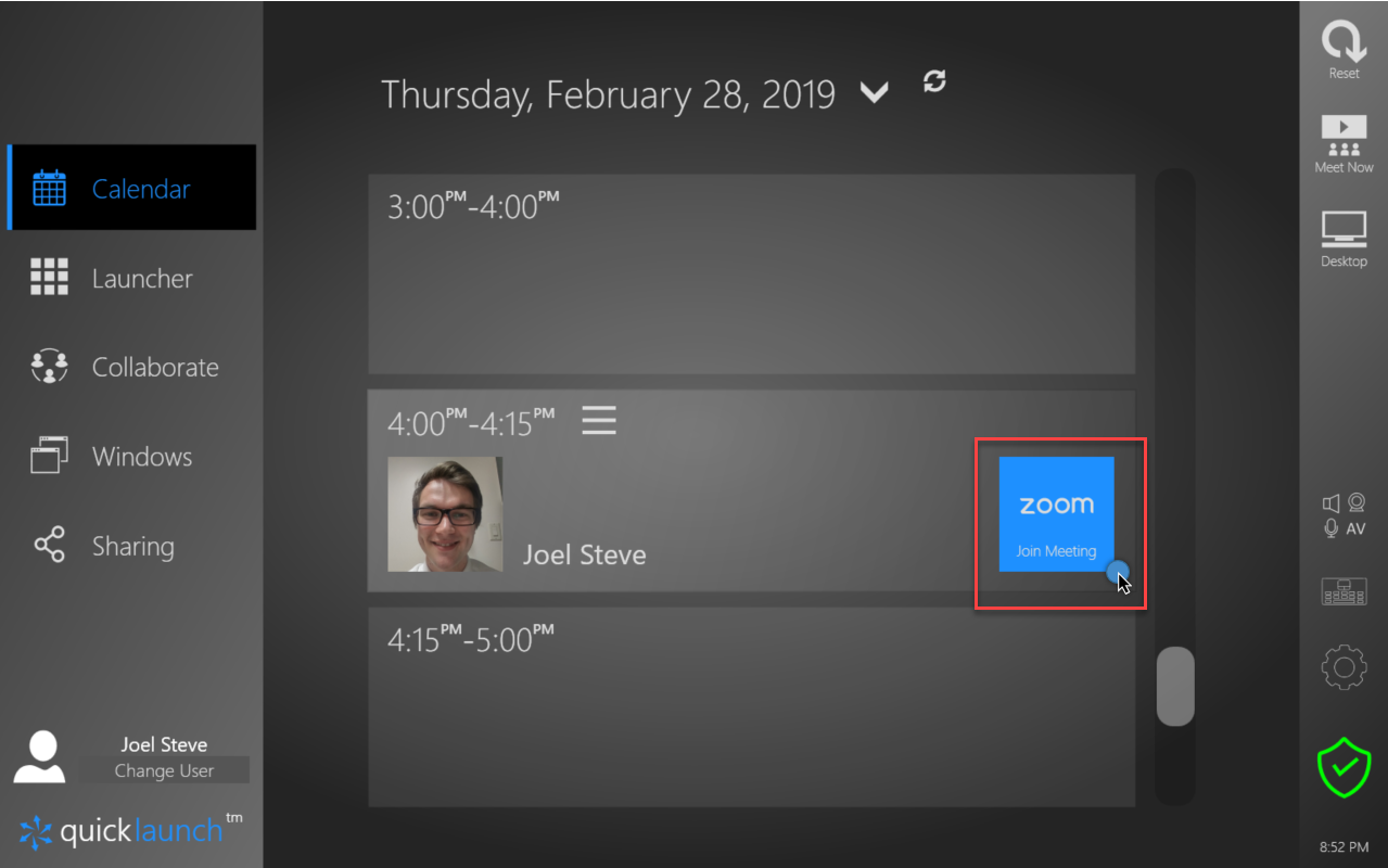 How to Configure and Use Zoom Meeting Manager : Quicklaunch