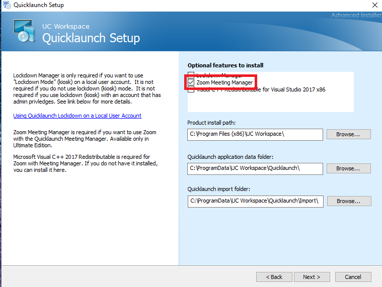 How to Configure and Use Zoom Meeting Manager : Quicklaunch
