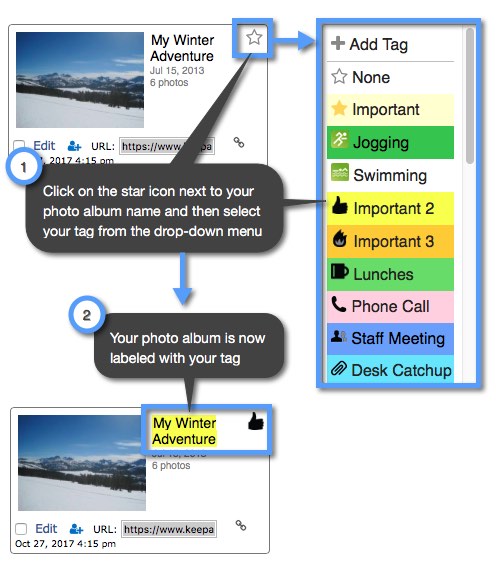 What are photo tags? : Support Portal