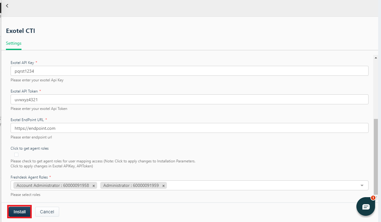 Exotel Freshdesk Integration : Exotel Support Center