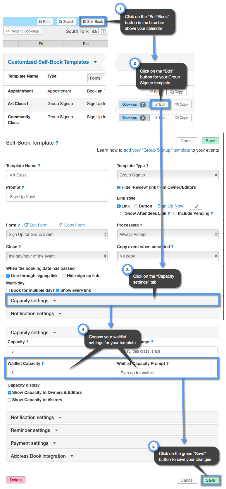 How do I create a waitlist for my event? : Support Portal