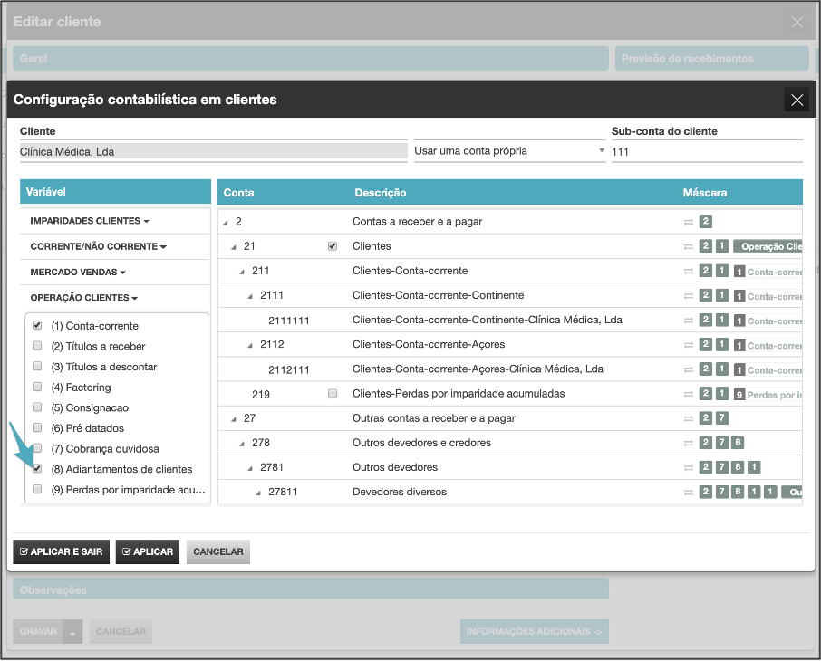 Variáveis do plano de contas SNC : Centro de Ajuda TOConline