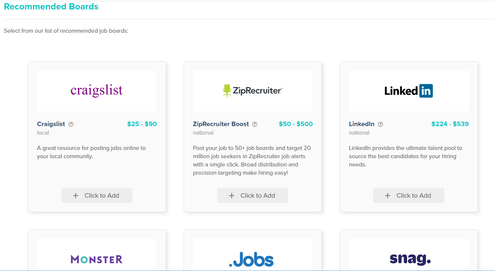 Posting Jobs to Paid Boards : PrismHR Hiring Support