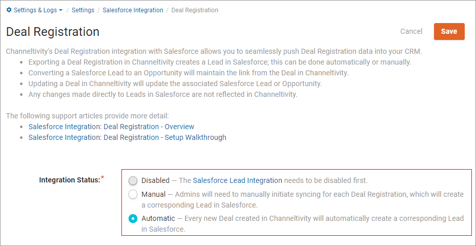 Salesforce Integration: Deal Registration - Setup Walkthrough : Support Portal & Knowledge Base