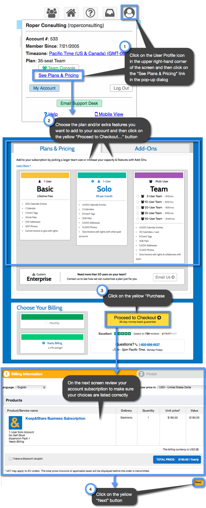 How do I upgrade my account? | Keep&Share Support : Support Portal