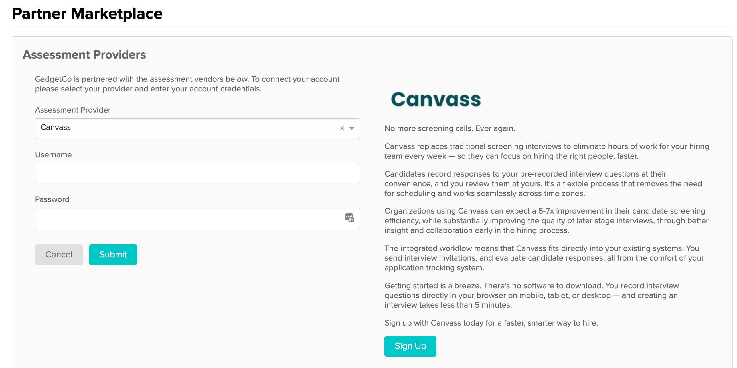 Partner Marketplace - Integrations At Your Fingertips : Applicant ...